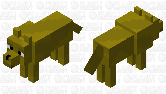 Golden Retriever Minecraft Mob Skin