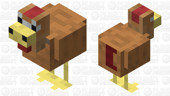 Dancing Choking Chicken Design Minecraft Mob Skin