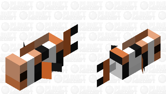 Percula Clownfish/Orange Clownfish Minecraft Mob Skin
