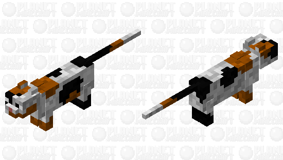Multicolored Spotted Cat Minecraft Mob Skin