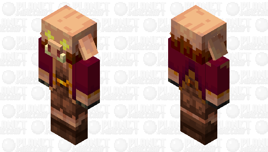 Piglin Pyromancer Minecraft Mob Skin