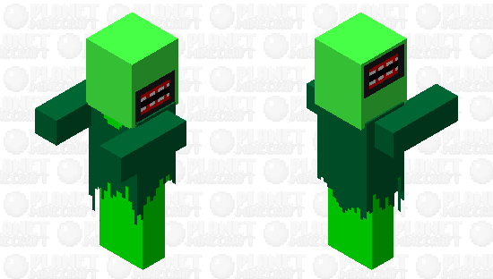 Zombie siren head Minecraft Mob Skin