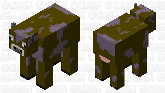 Brown cow Minecraft Mob Skin