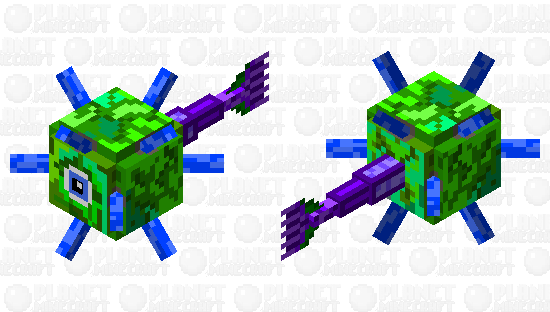 20 LVLs Mark: Colourful Guardian Minecraft Mob Skin