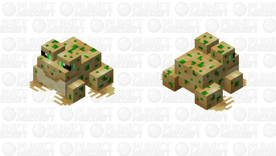 European white green toad Minecraft Mob Skin