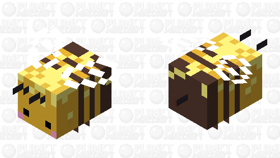 Cute honeybee Retexture Minecraft Mob Skin