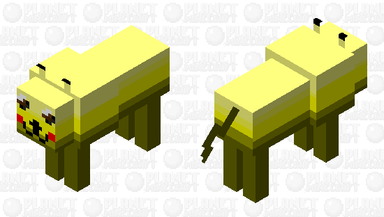 Pikachu Minecraft Mob Skin