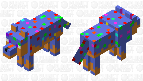 ice cream wolf Minecraft Mob Skin