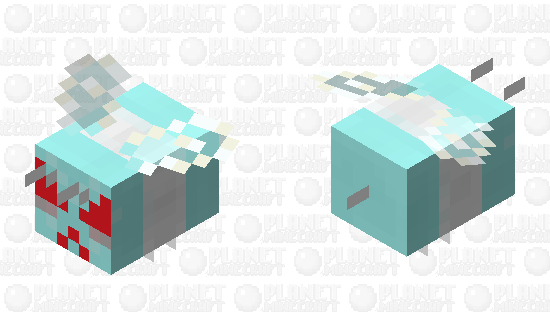 Diamond Bee Angry (BSS) Minecraft Mob Skin