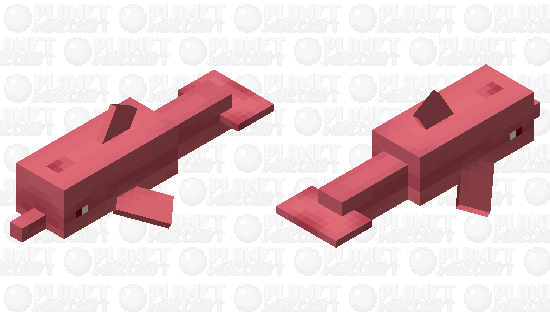 red dolphin Minecraft Mob Skin