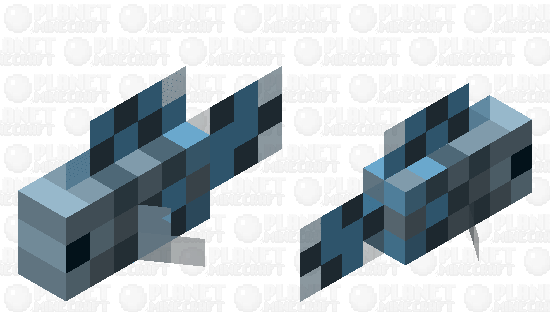 Blue Snakeskin Guppy Minecraft Mob Skin