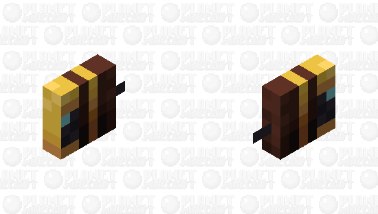 Flat wet bee Minecraft Mob Skin