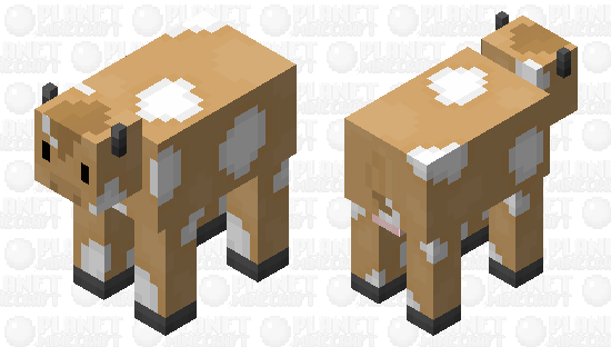 Little brown cow~ Minecraft Mob Skin