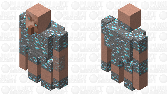 dwayne ''diamond golem'' johnson Minecraft Mob Skin