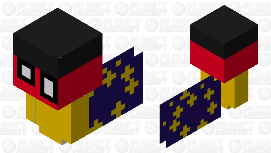 Low effort Germany and EU Minecraft Mob Skin