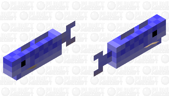 Blueish purple cod Minecraft Mob Skin