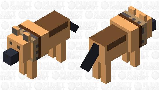 German shepherd Minecraft Mob Skin
