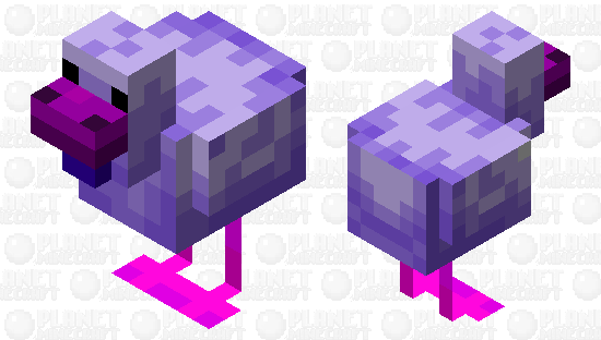 Purple chicken? Minecraft Mob Skin