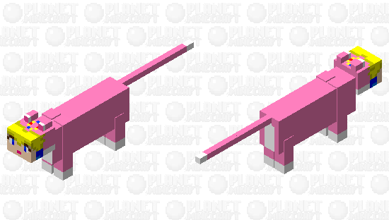 peach cat (super mario) Minecraft Mob Skin