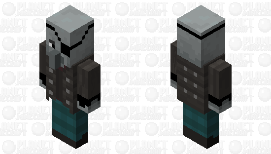 Eyepatch Vindicator Minecraft Mob Skin