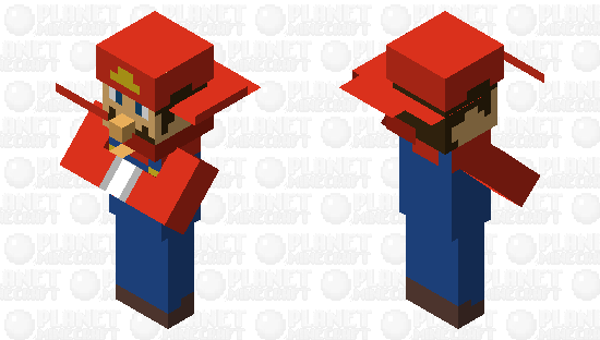 Mario Minecraft Mob Skin