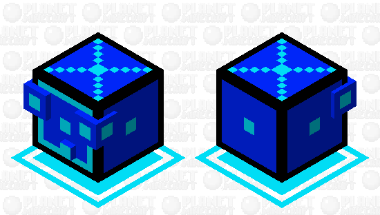 Slime super powerful blue Minecraft Mob Skin