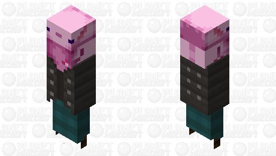 Vindxolotl - Axolotls. Minecraft Mob Skin