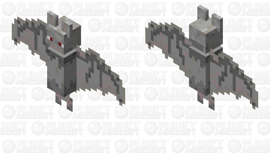 Albino Bat Minecraft Mob Skin