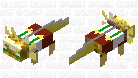 Sparkling Axolotl Minecraft Mob Skin