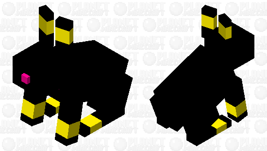 Umbreon Bunny Minecraft Mob Skin