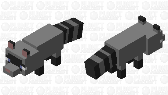 Raccoon Skin Minecraft Mob Skin
