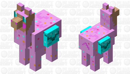 Magical Pastel Llama Minecraft Mob Skin