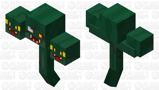 Three headed Hydra Minecraft Mob Skin