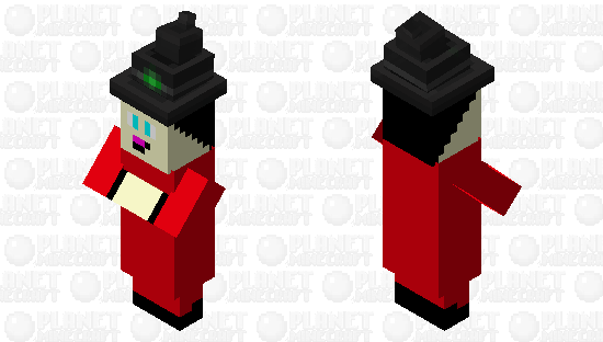 me with a witch hat on Minecraft Mob Skin
