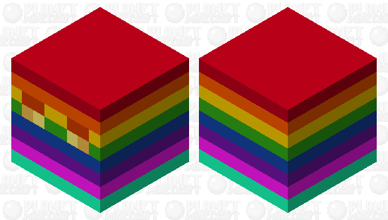 Rainbow Jello Minecraft Mob Skin