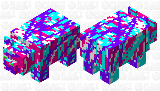 Favorite color panda Minecraft Mob Skin