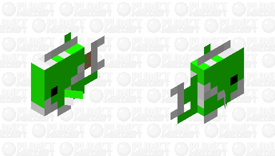green fish Minecraft Mob Skin