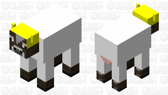 Un-textured Holy Cow Minecraft Mob Skin