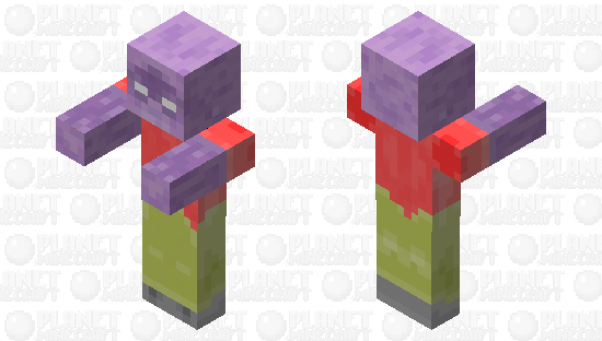 inverted zombie Minecraft Mob Skin