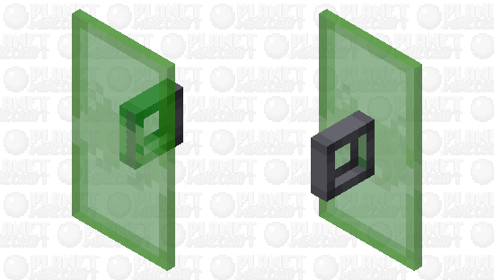 Holographic Space Invader Shield Minecraft Mob Skin
