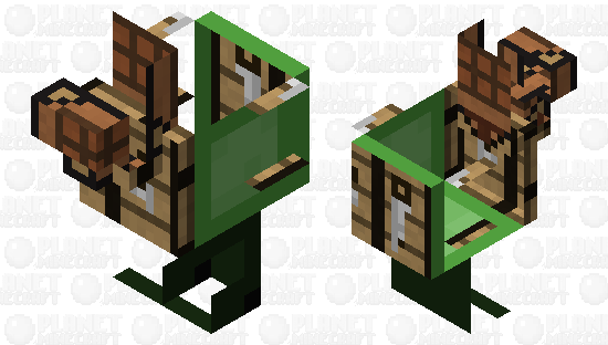 Crafting table + slime + chicken Minecraft Mob Skin