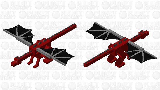 Red Dragon Minecraft Mob Skin