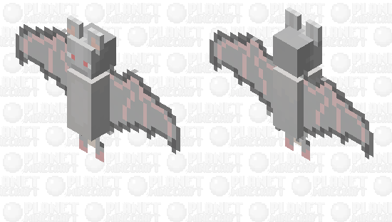 Albino Bat Minecraft Mob Skin