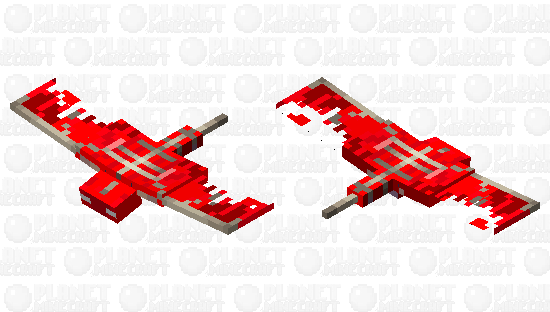 Red Phantom ( white eyes ) Minecraft Mob Skin