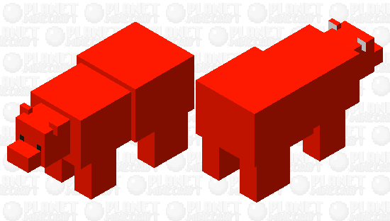 Red Bear Minecraft Mob Skin