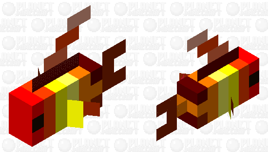Fire Fish Minecraft Mob Skin