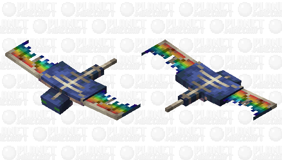 Rainbow wing phantom Minecraft Mob Skin