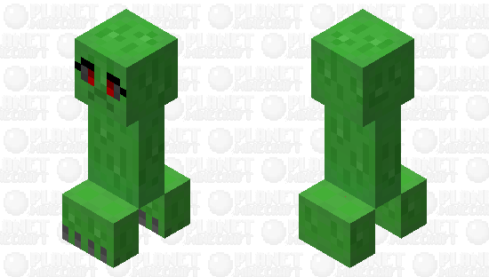 Fluffy creeper Minecraft Mob Skin