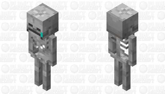Sad Skeleton Minecraft Mob Skin