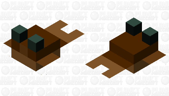 Brown pufferfish Minecraft Mob Skin